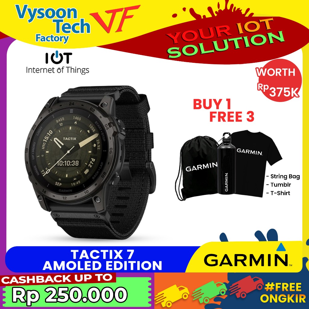 Jual Garmin Tactix 7 Amoled Tactical Watch / Tactix 7 Oled - Garansi ...