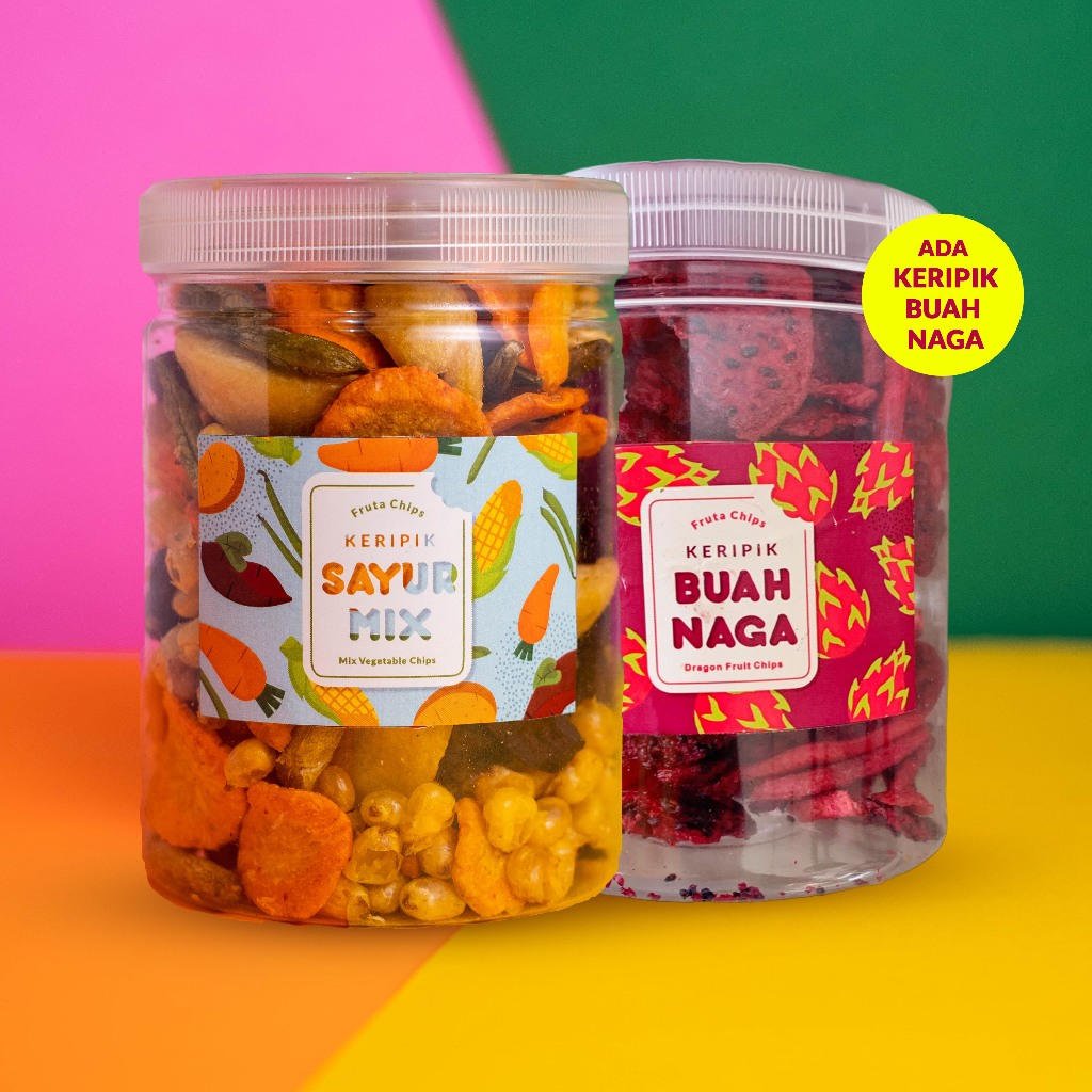 Jual APELICIOUS KERIPIK SAYUR MIX / BUAH MIX TOPLES (Wortel, Okra ...