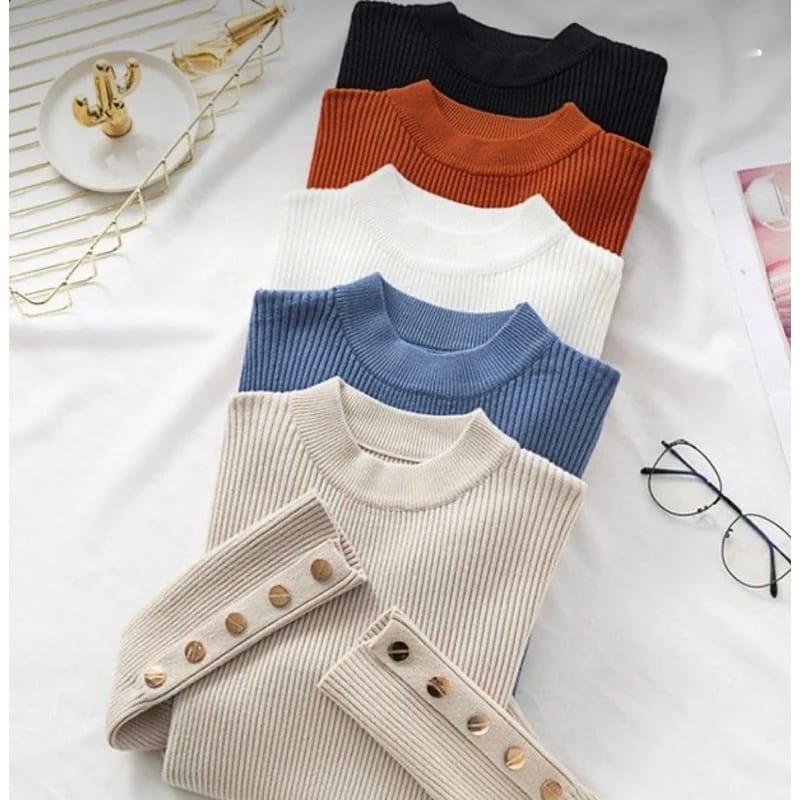 Jual Inara blouse / atasan rajut wanita korea viral / primula blouse ...