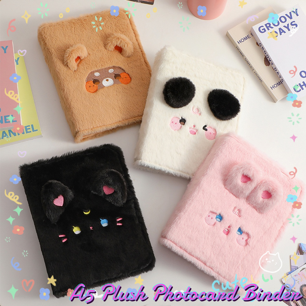 Jual A5 Plush Photocard Binder Lengan Transparan Saku Lucu Anak Anjing ...