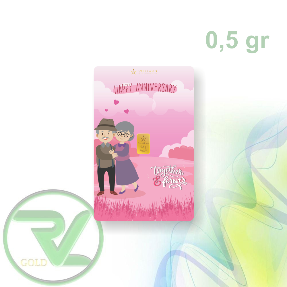Jual RVL GOLD Star Gold Logam Mulia Anniversary Series02 05gr dan 1gr ...