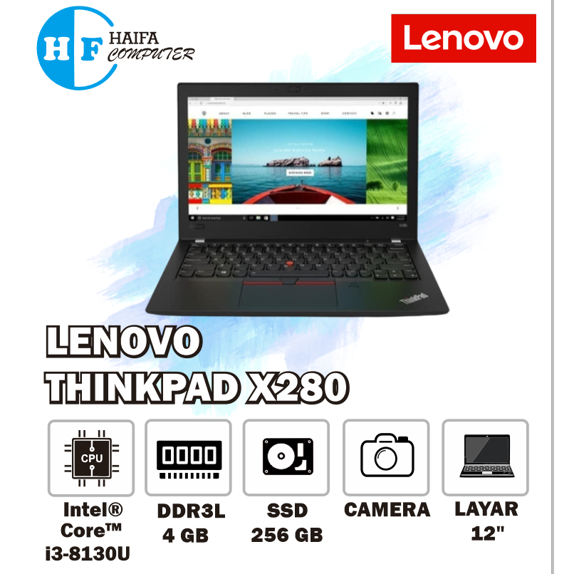 Jual LENOVO THINKPAD X280 CORE I3 GEN 8 RAM 4 GB SSD 128 GB | Shopee ...