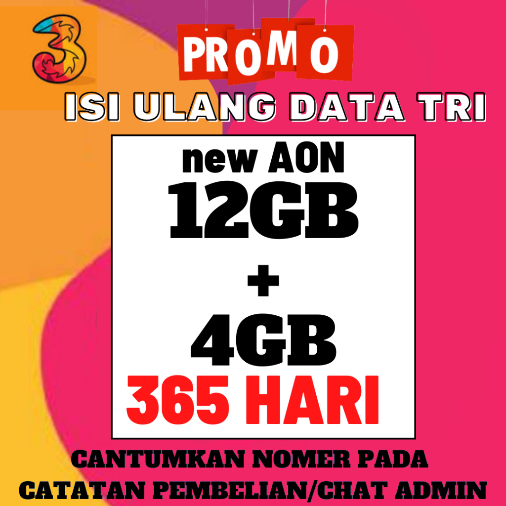 Jual KUOTA TRI MURAH HAPPY HARIAN 1 GB, 2 GB, 3 GB 3 D, 3,5 GB, 3 GB 7 GB, 6 GB, 9 GB | Shopee ...