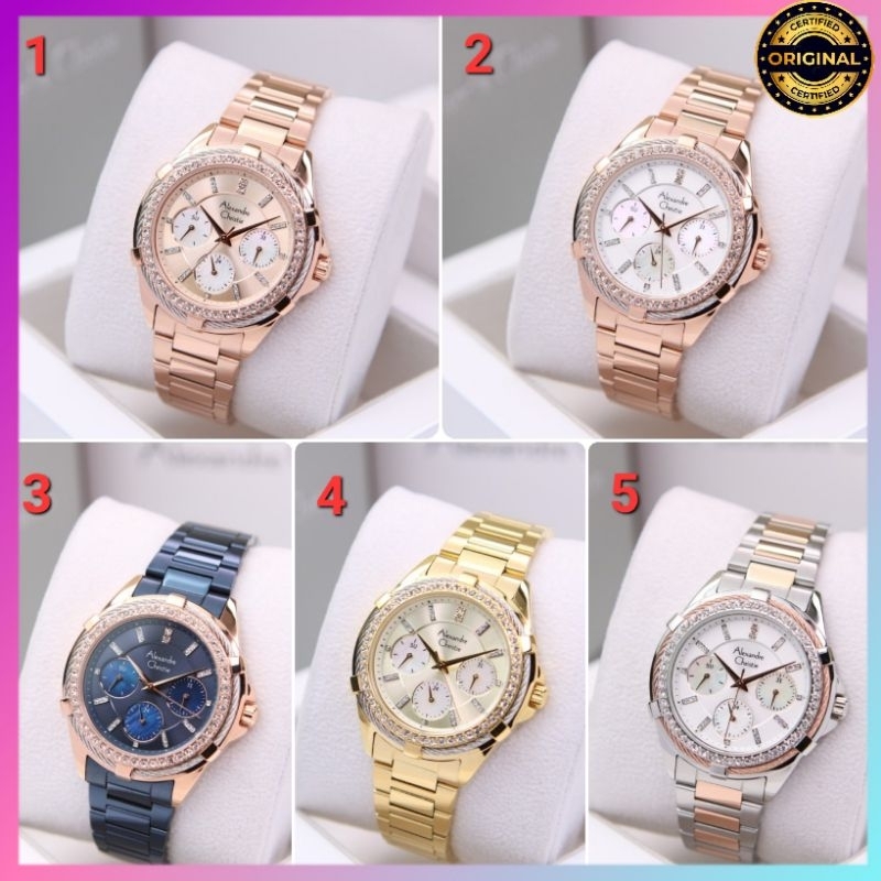 Jual ORIGINAL GARANSI RESMI 1 TAHUN JAM TANGAN WANITA ALEXANDRE ...