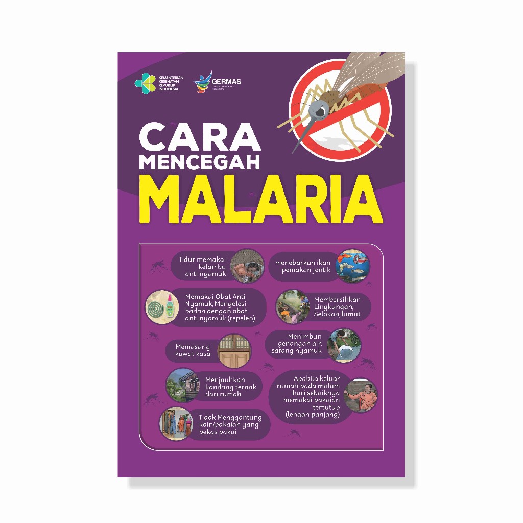 Jual Poster Kesehatan Cara Mencegah Malaria | Shopee Indonesia