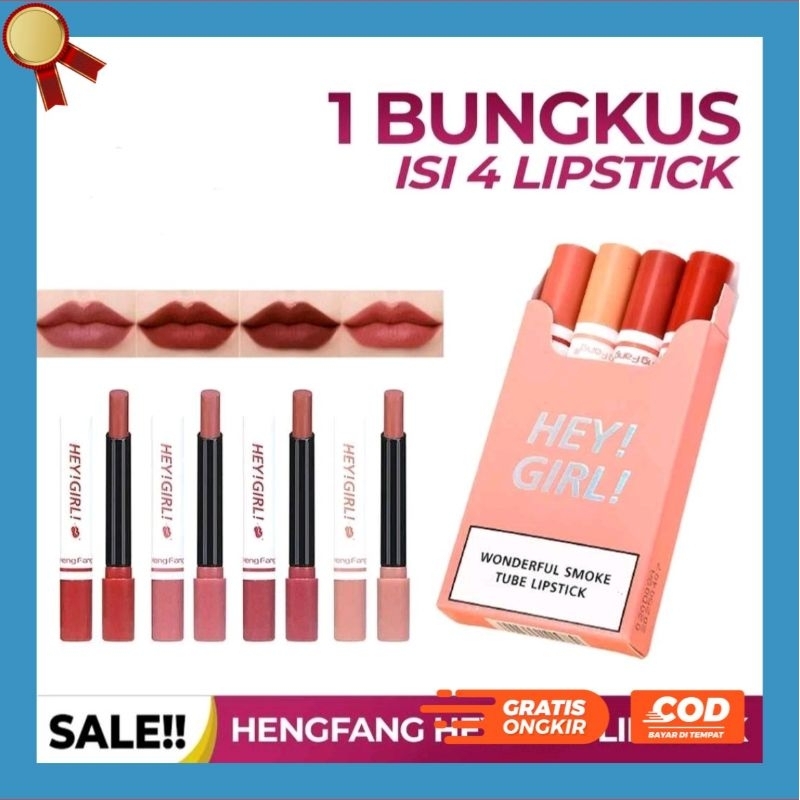 Jual 1box isi 4 lipstik hey girl , lipstik hengfang | Shopee Indonesia
