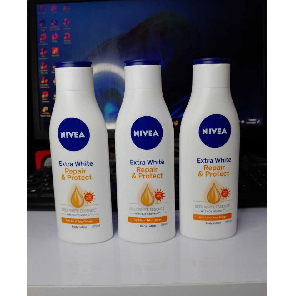 Jual ( ISI 3 PCS ) PROMO NIVEA Body Lotion Extra White Repair & Protect ...