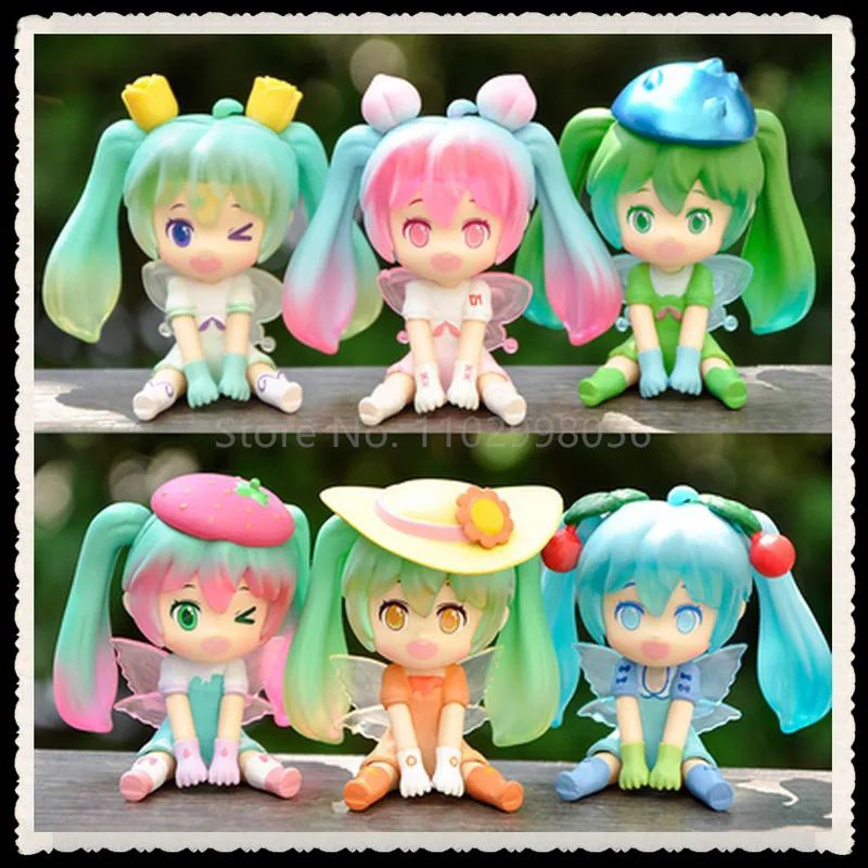 Jual Action Figure Hatsune Miku Set 6 Vocalist Singer Q Version Kawai ...