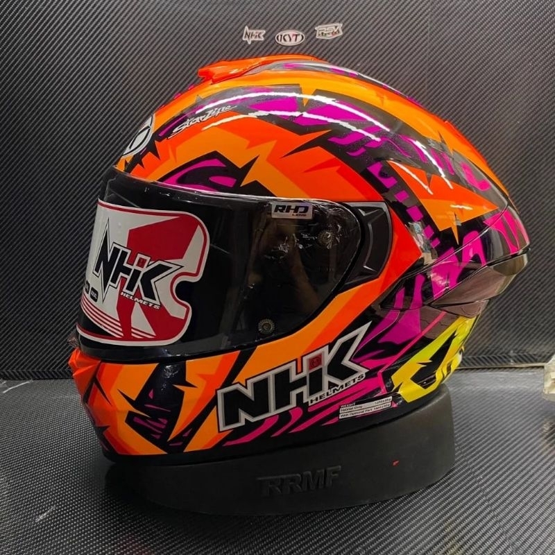 Jual HELM NHK MARK_1 ORTOLA #4 BLACK/PINK GP EDITION PULL MOTIP ...