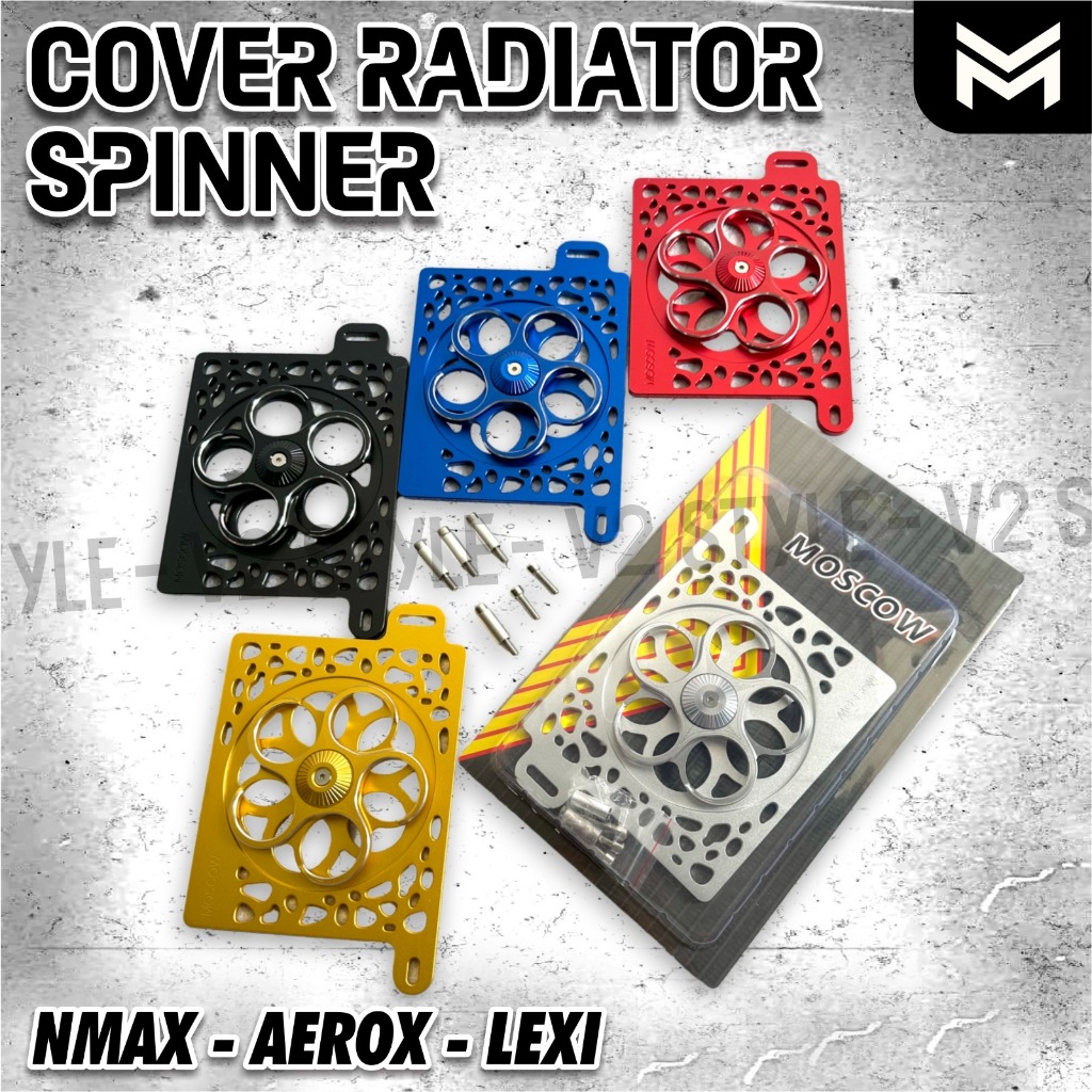 Jual COVER RADIATOR SPINER MOSCOW FULL CNC TEBAL 5 MM NMAX OLD NEW LEXI ...