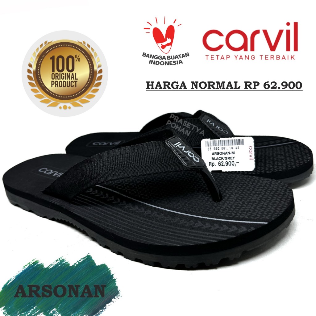 Jual Sandal Pria Carvil Original Anti Air - Sendal Carvil Trevis ...