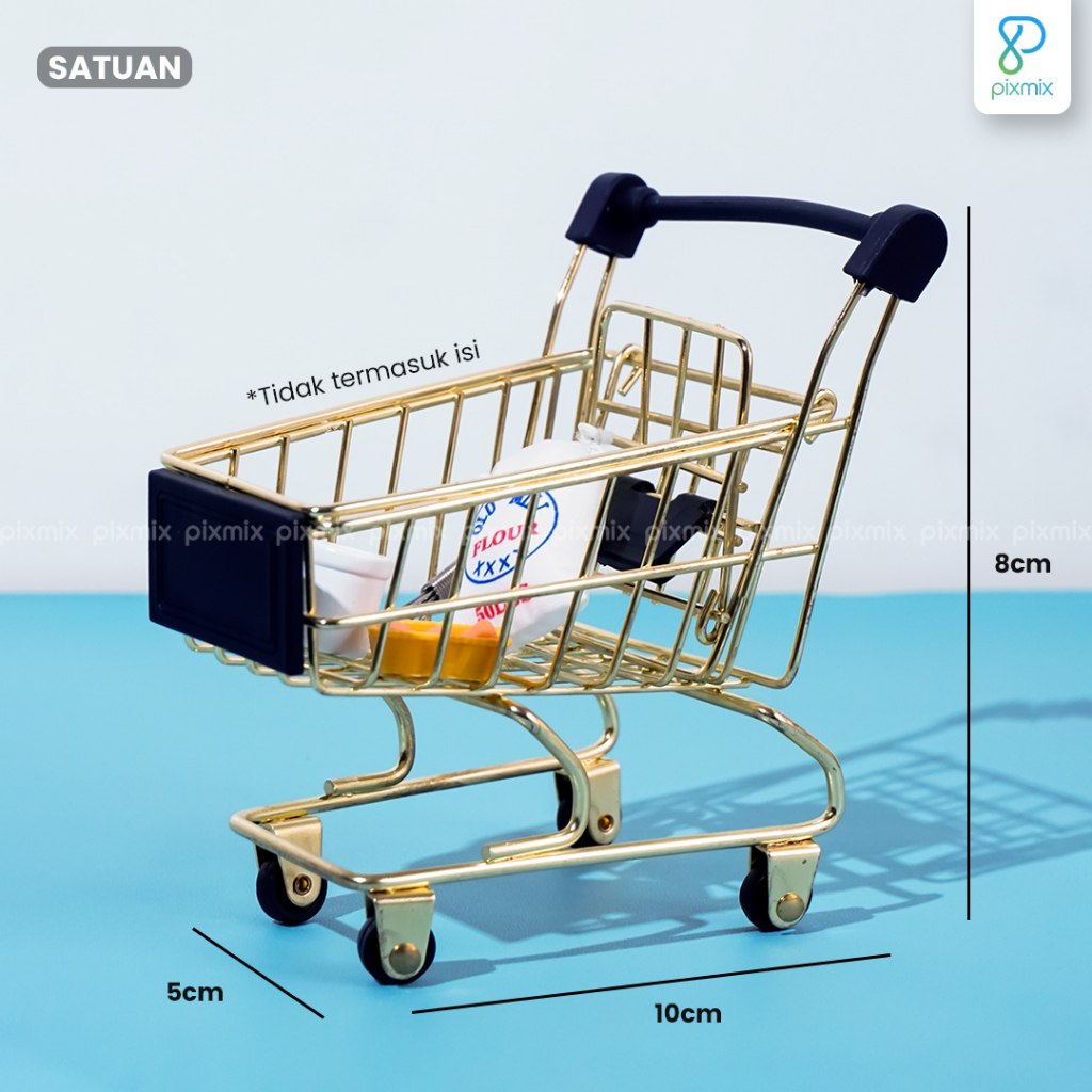 Jual Props Properti Foto Produk - Miniatur Troli Mini / Keranjang ...
