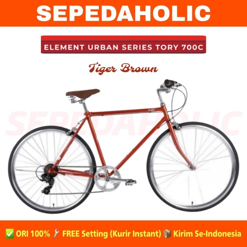 Jual Sepeda Commuter Hybrid ELEMENT TORY 700C Urban 7 Speed Roadbike ...