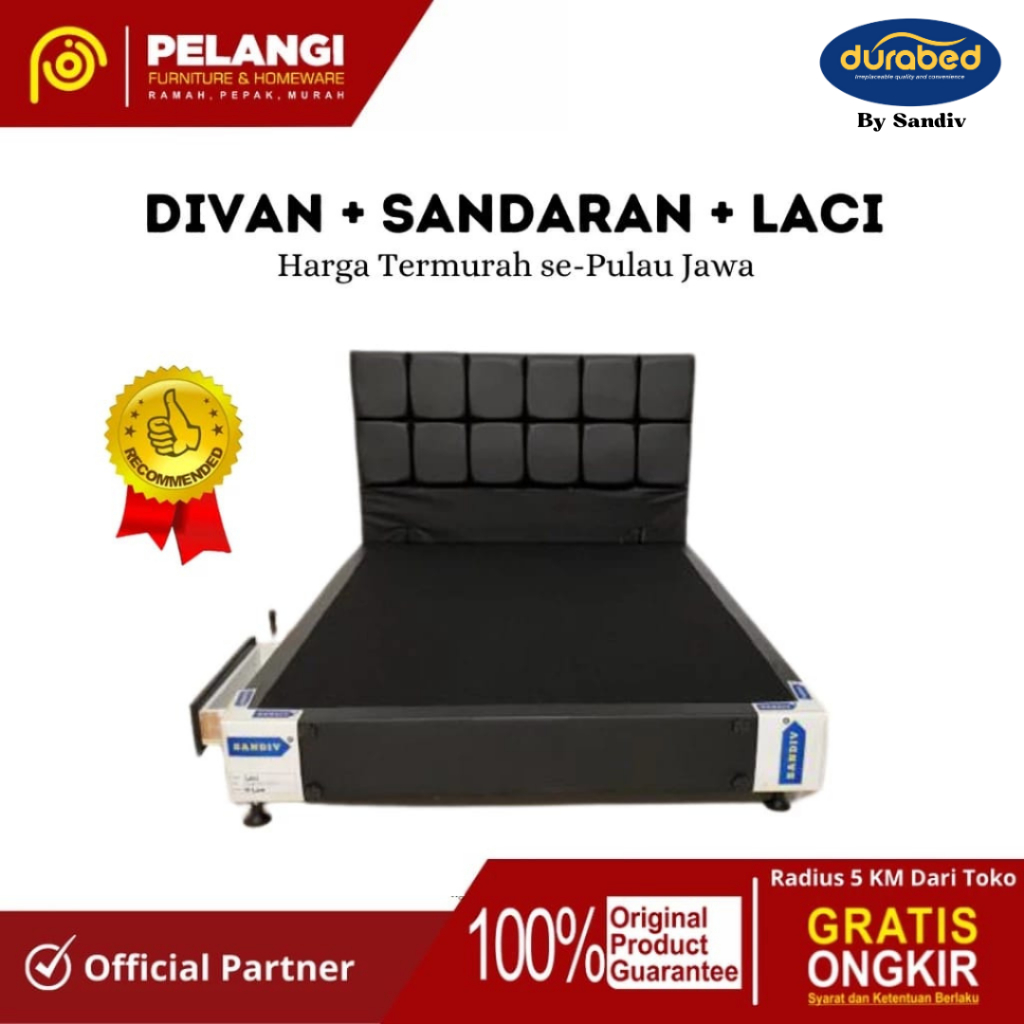 Jual Divan Laci Sandaran Durabed Melati | Divan Laci Minimalis | Divan ...