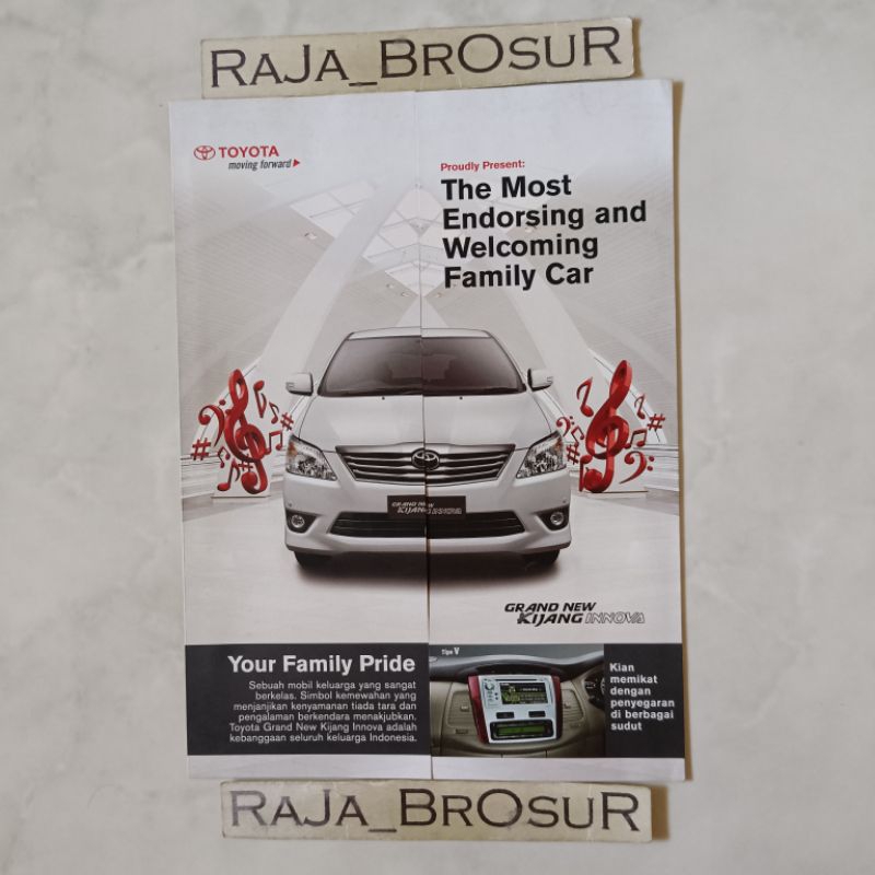 Jual Poster brosur katalog iklan leaflet Toyota Grand new Kijang Innova ...