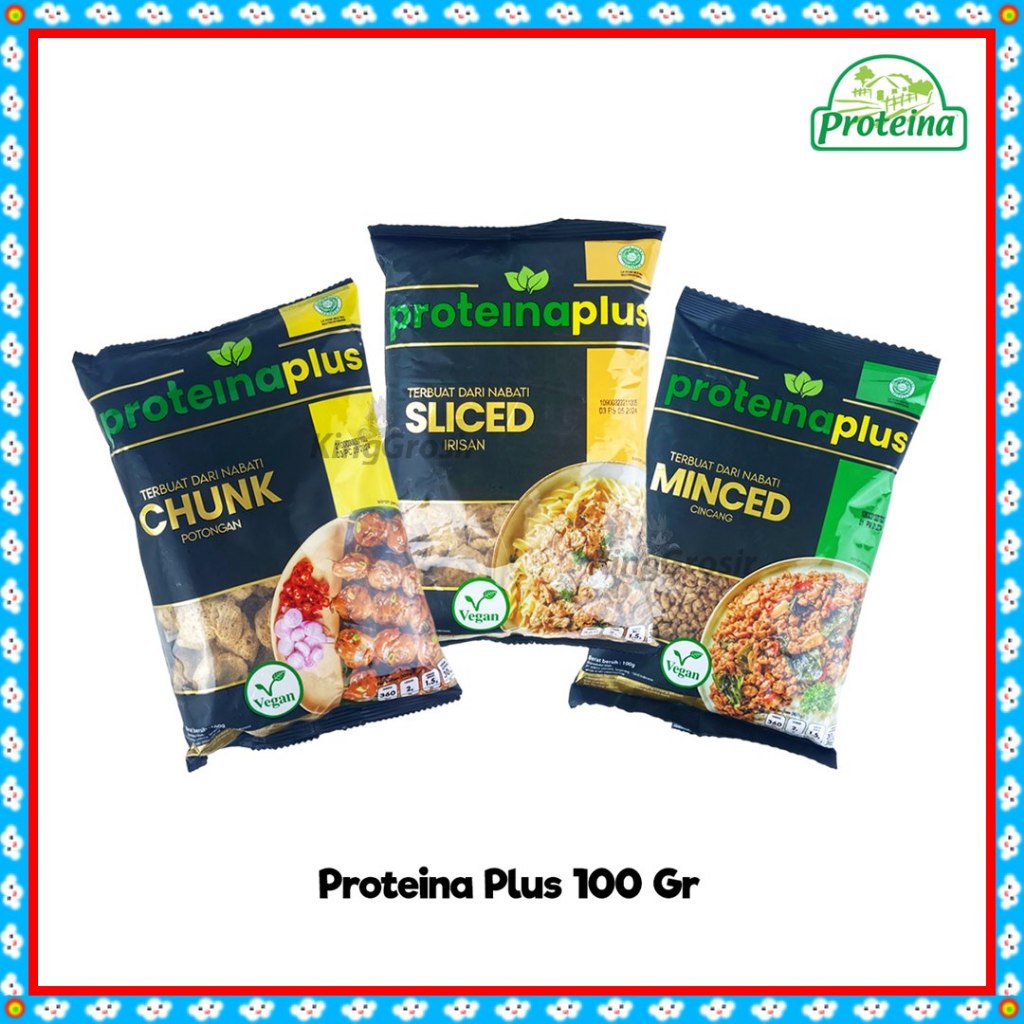 Jual Proteina Plus 100gr Chunk / Minced / Sliced / Protein Nabati ...