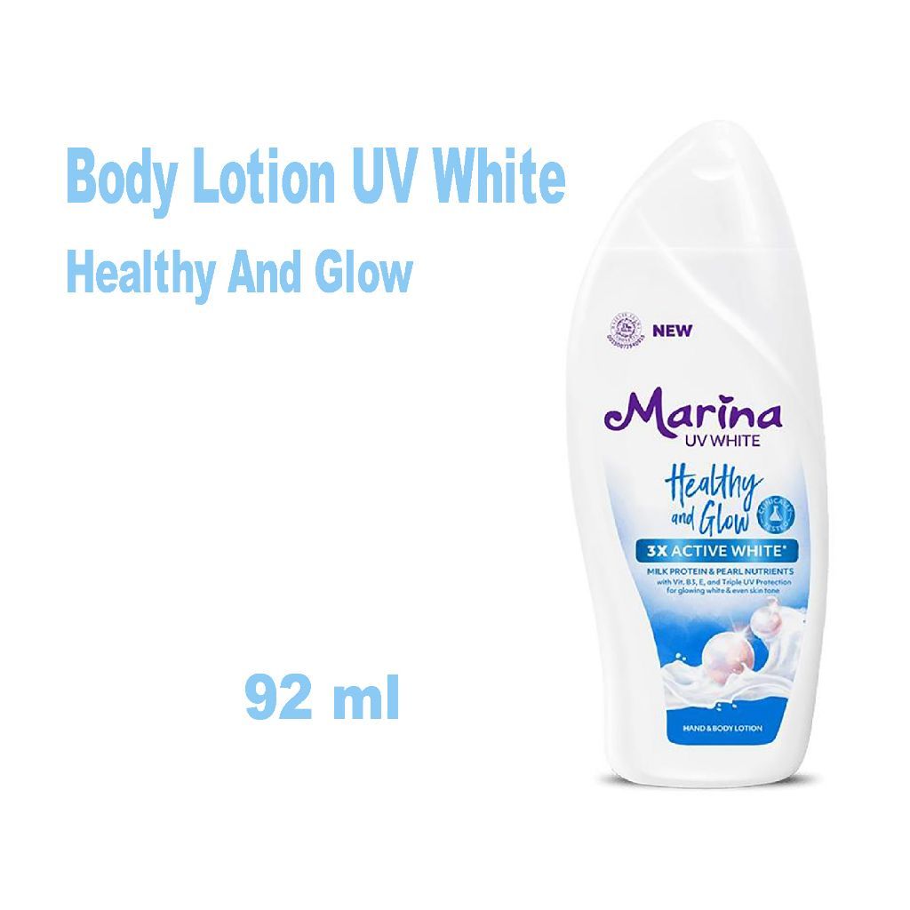 Jual MARINA Hand & Body Lotion UV White - Body Serum 92ml | 185ml ...
