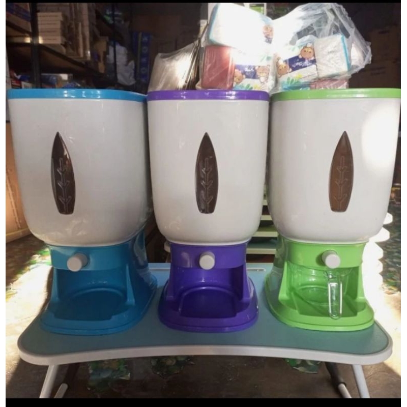 Jual TEMPAT BERAS VIRAL / DISPENSER BERAS 10KG / DISPENSER BERAS TRI J ...