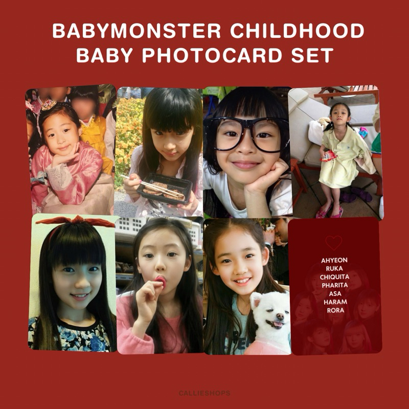 Jual [SET] BABYMONSTER CHILDHOOD BABY Unofficial Photocard Set Ahyeon Ruka Asa Pharita Chiquita ...
