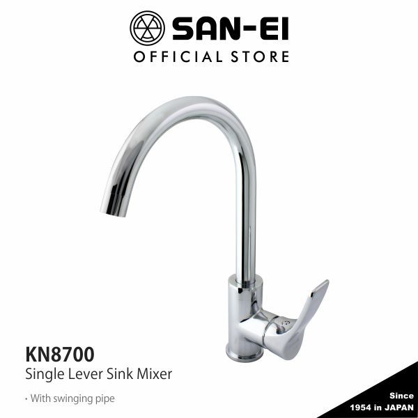 Jual SAN-EI Single Lever Sink Mixer KN8700 | Keran Dapur Panas Dingin dengan Selang Fleksibel ...
