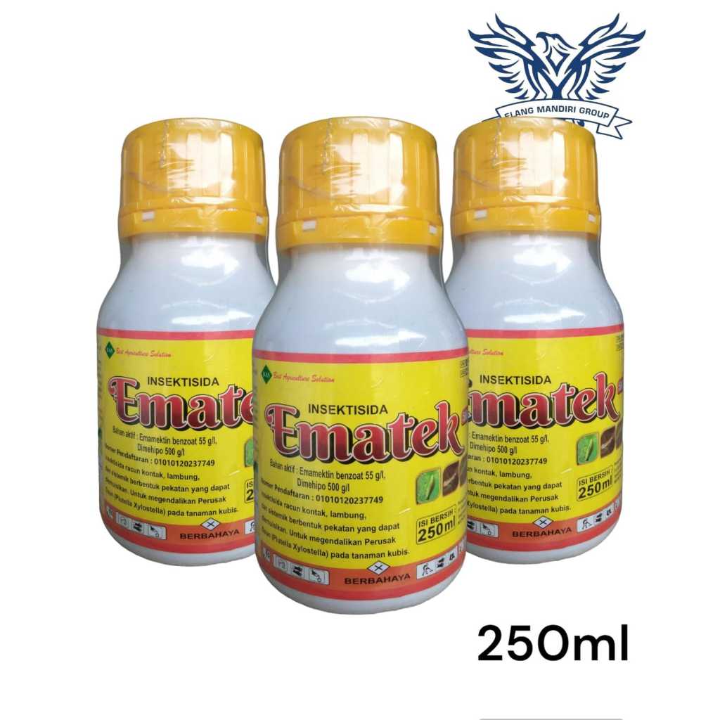 Jual Insektisida EMATEK 550/55EC 250 ml Bahan Aktif Emamektin Benzoat ...