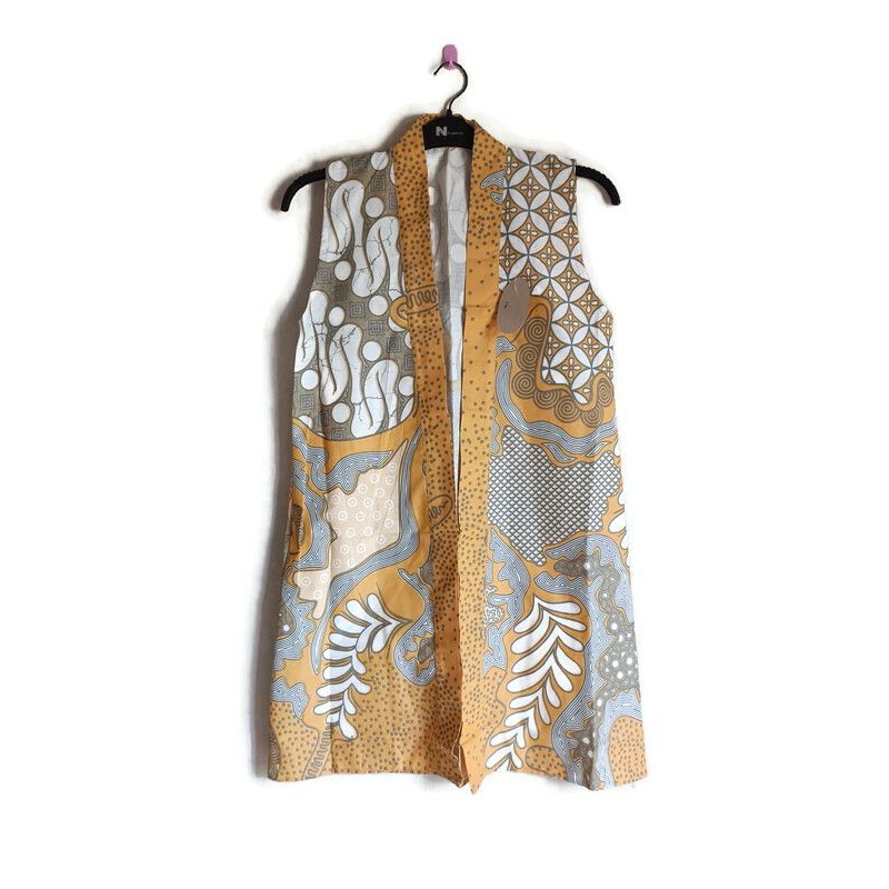 Jual ROMPI BATIK OUTER YUKENSI VEST BATIK BLAZER BATIK KANTORAN ...