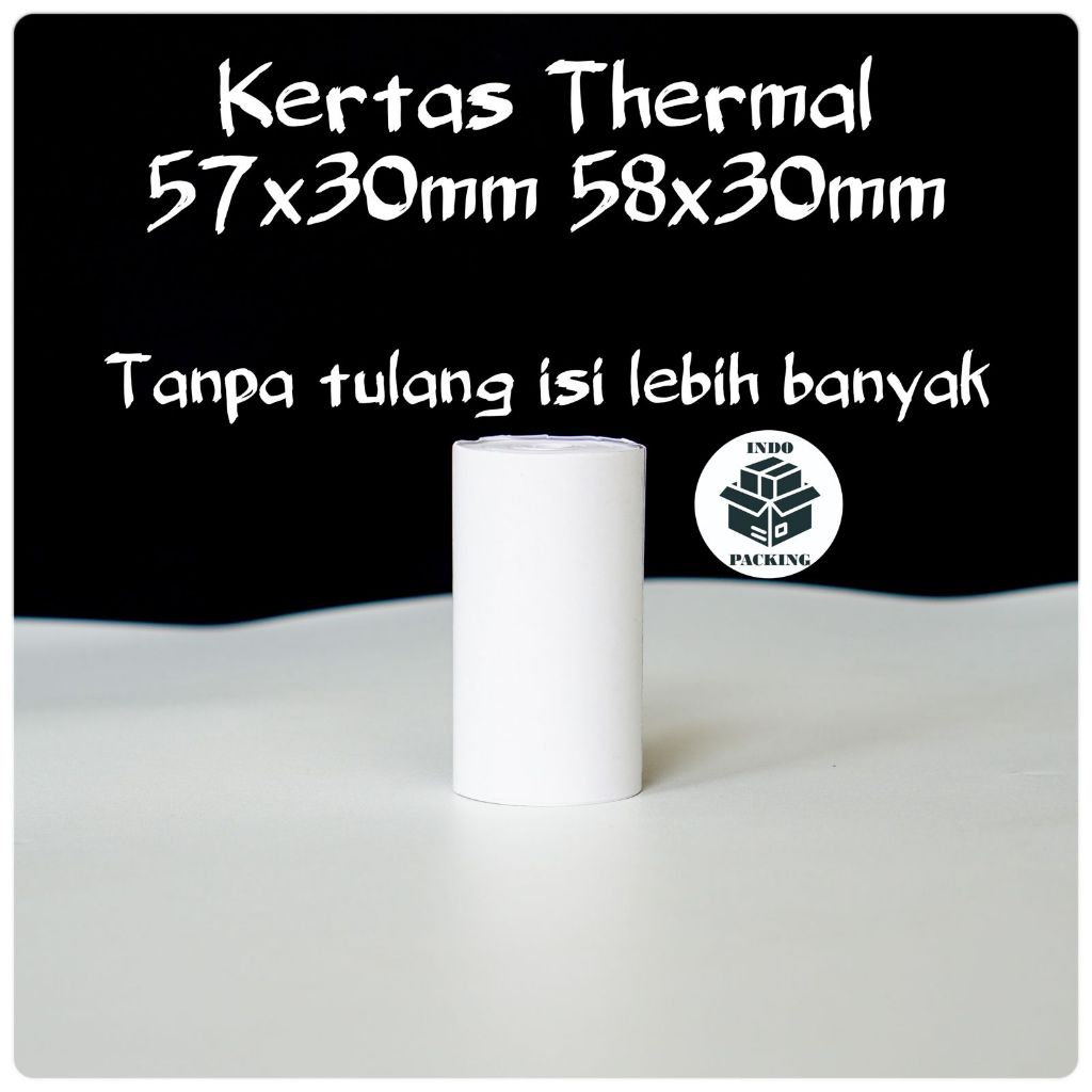 Jual Kertas Thermal 57x30 58x30 Kertas Nota Struk Termal Paper Roll ...