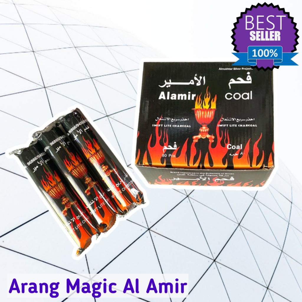 Jual Arang Magic Al Amir Coal / Arang Al Amir Coal 1 Box Isi 8 Roll ...