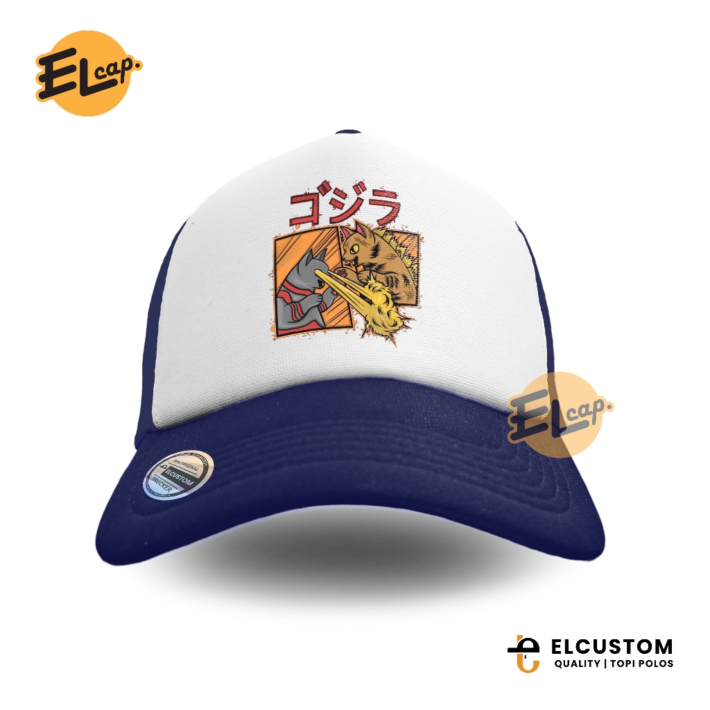 Jual Topi Trucker CAT WAR / Topi Jaring / Topi Cowo Preimum / Elcustom ...