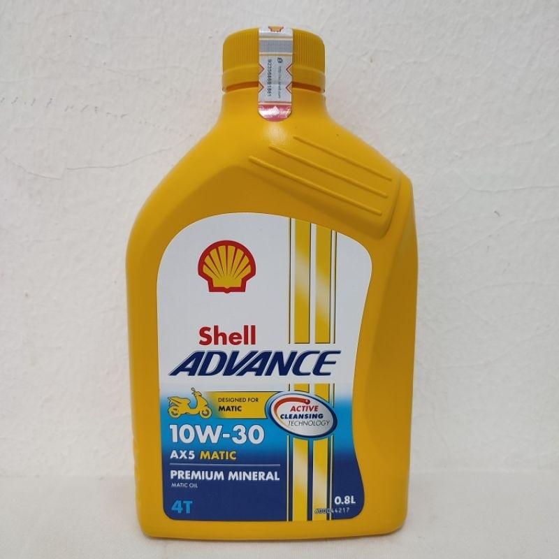 Jual OLI SHELL ADVANCE MATIC AX5 800ml 10W-30 ORIGINAL | Shopee Indonesia