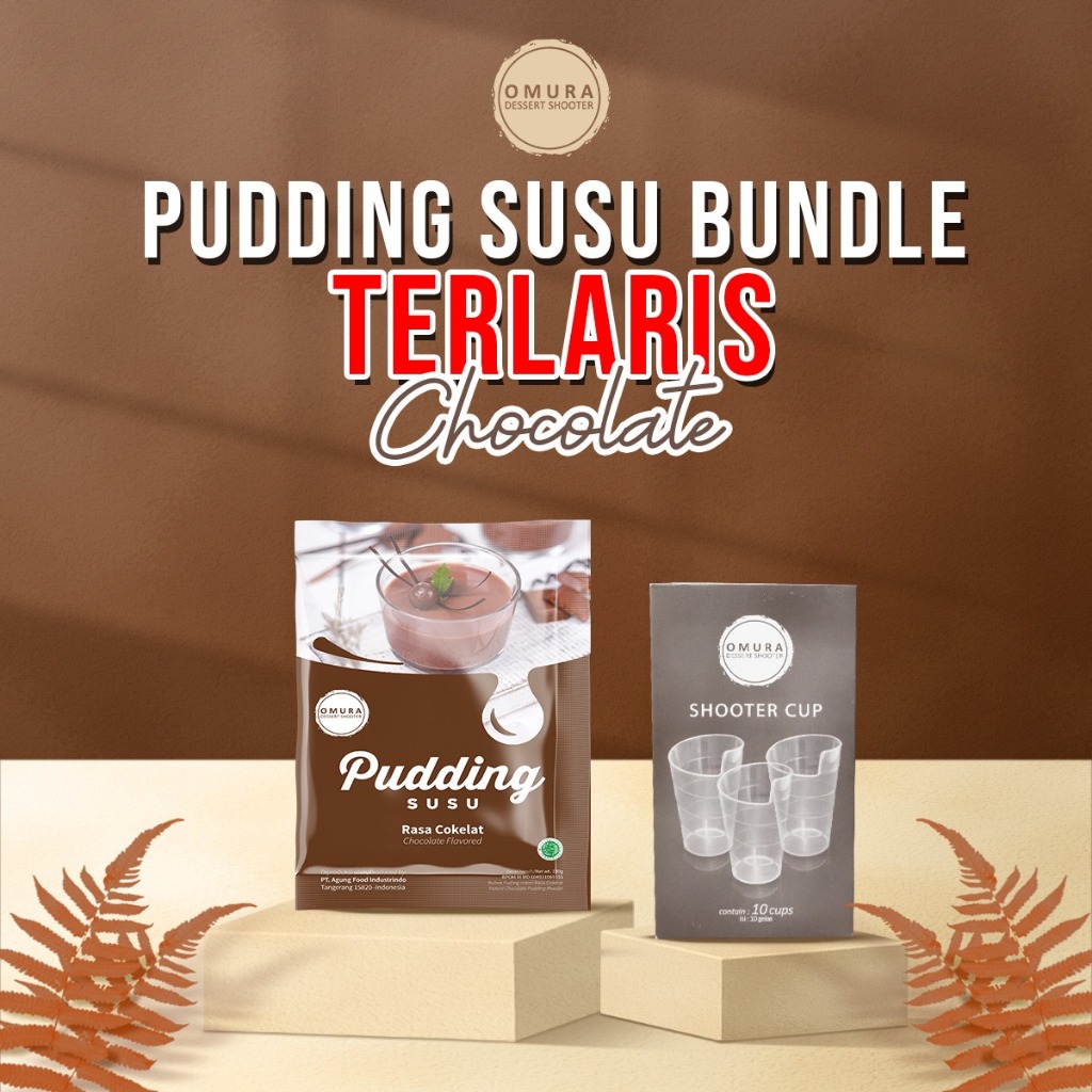 Jual [BUNDLE CUP] Omura Dessert Shooter Puding Susu Rasa Cokelat ...