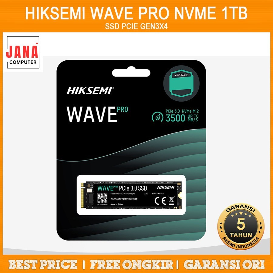 Jual SSD HIKSEMI WAVE Pro PCIe Gen3x4 NVME 1TB | HS-SSD-WAVE Pro(P) 1024G | Shopee Indonesia