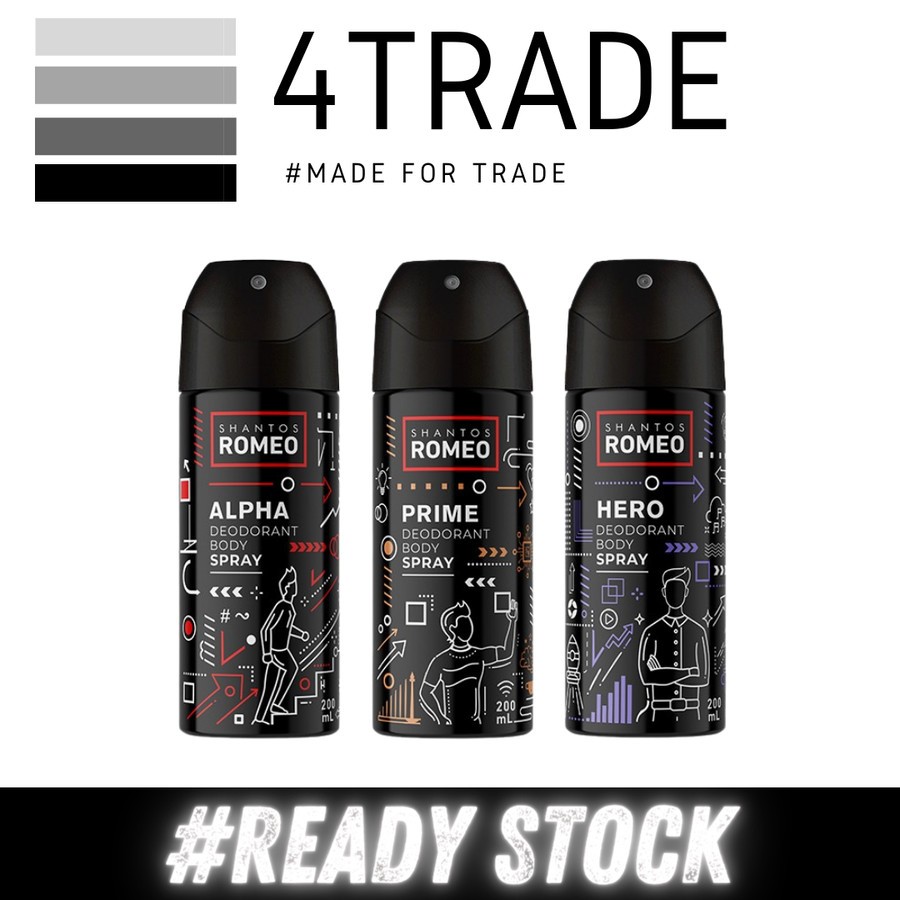 Jual Shantos Romeo Deodorant Body Spray | Shopee Indonesia