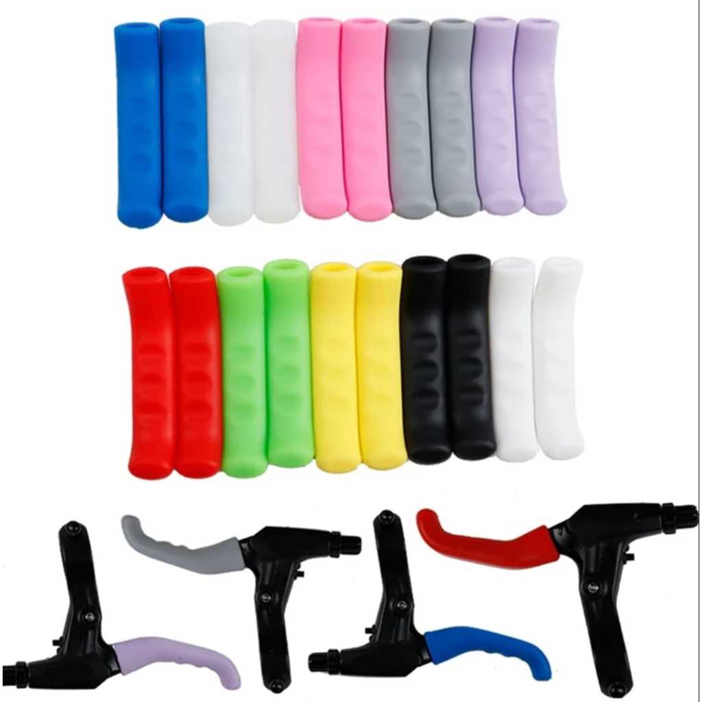 Jual Sarung cover silikon karet rubber handle rem sepeda brake lever ...