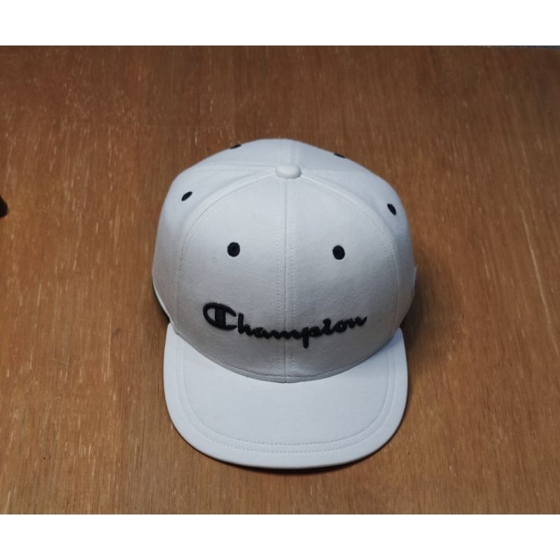 Jual topi champion putih second preloved | Shopee Indonesia