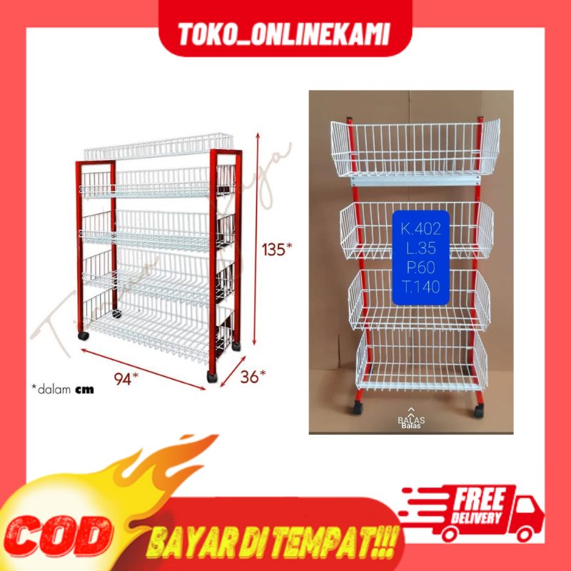 Jual RAK SERBAGUNA SUSUN 5 DAN 4 BESI/RAK CIKI JUMBO BESI/RAK BESI/RAK ...