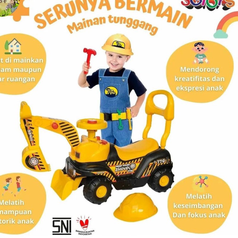 Jual (BISA COD) Mainan Anak Mobil Mobilan Traktor Dorongan BECO / BEKO ...