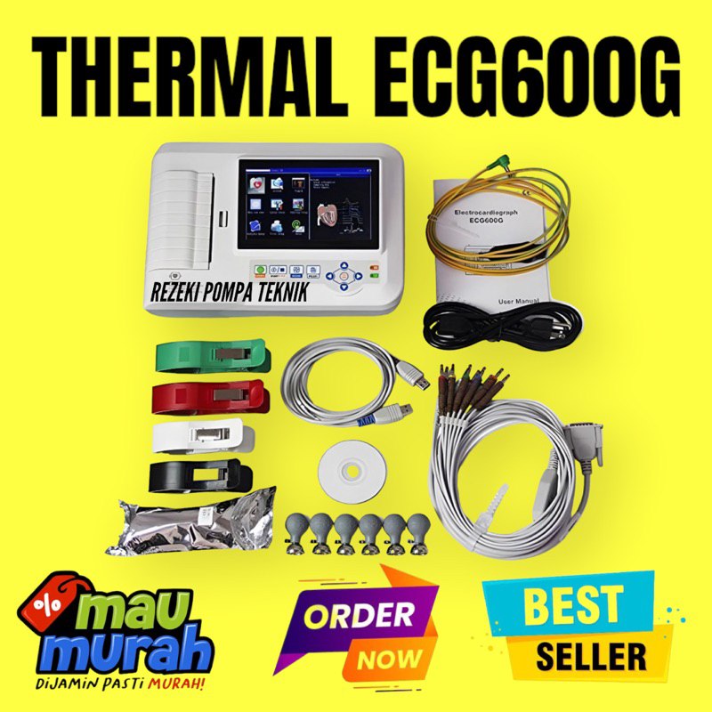 Jual Electrocardiograp CONTEC ECG600G Thermal ECG EKG Electrocardiogram | Shopee Indonesia
