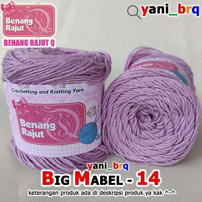 Jual KATALOG BENANG RAJUT BIG MABEL 1.5mm hakpen 4/0 HALUS COCOK ...
