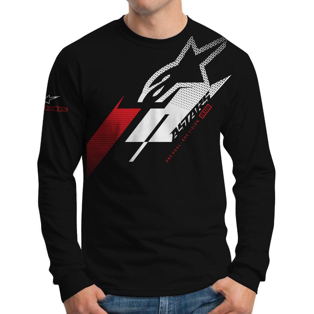Jual baju balap lengan panjang warna hitam , kaos motogp 2023 original ...