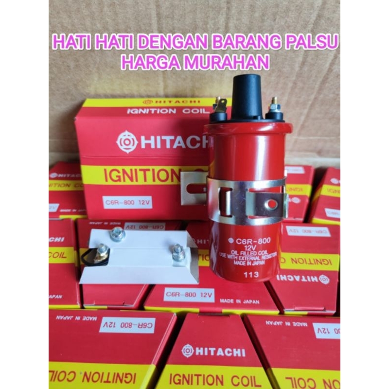 Jual Coil Koil Kuil Ignition Hitachi 12v Universal Botol Panjang Kijang