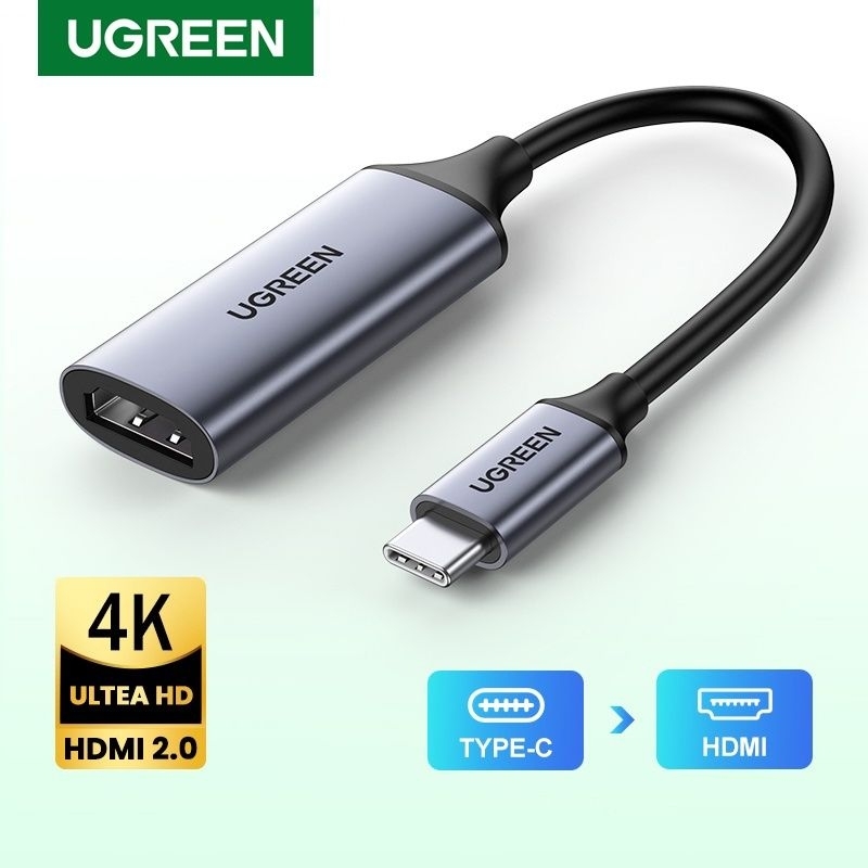 Jual UGREEN Kabel USB Type C To HDMI 4K 60Hz TV Proyektor Converter For ...
