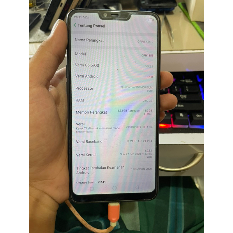 Jual oppo a3s cph1853 minus | Shopee Indonesia