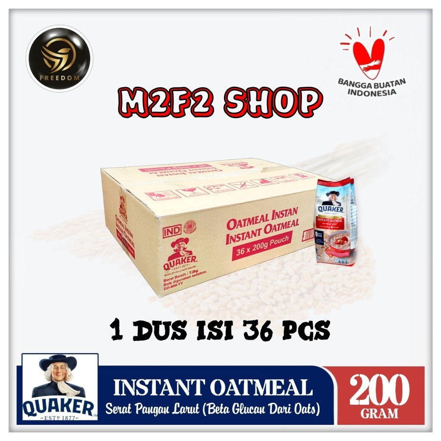 Jual Quaker Instant Oatmeal Original Pouch | Merah - 200 gr (Kemasan ...