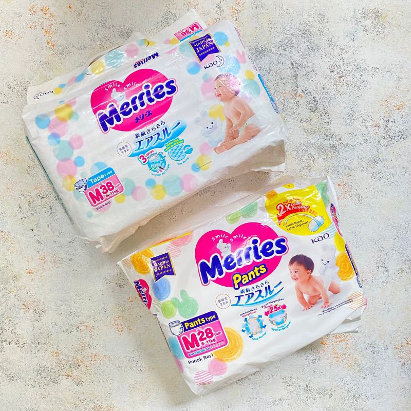 Jual Pampers Popok Diapers Tape Perekat Celana Pants Merries Premium ...