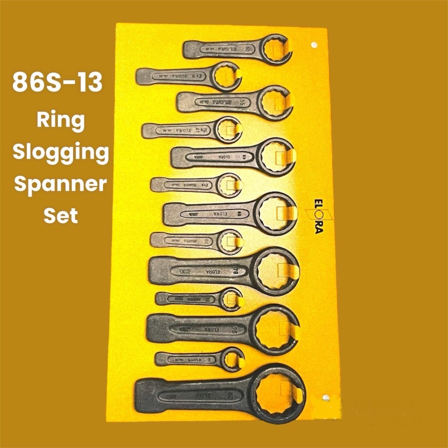 Jual Elora Ring Slogging Spanner Set 86S-13 / Elora Kunci Ring Pukul ...