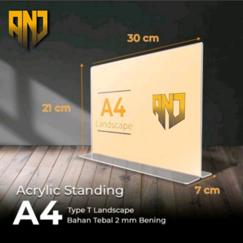 Jual Akrilik Display / Card Display / Nomor Meja / tempat Brosur T ...