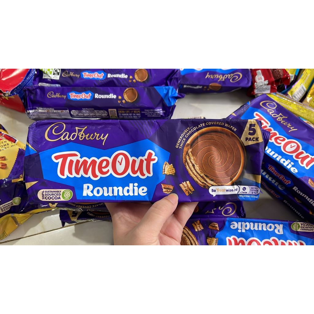 Jual CADBURY TIMEOUT ROUNDIE CHOCOLATE WAFER | Shopee Indonesia