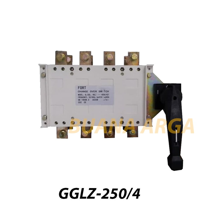 Jual COS Change Over Switch Ohm Saklar Fort GGLZ-250/4 250A 4 pole 4p 4pole | Shopee Indonesia