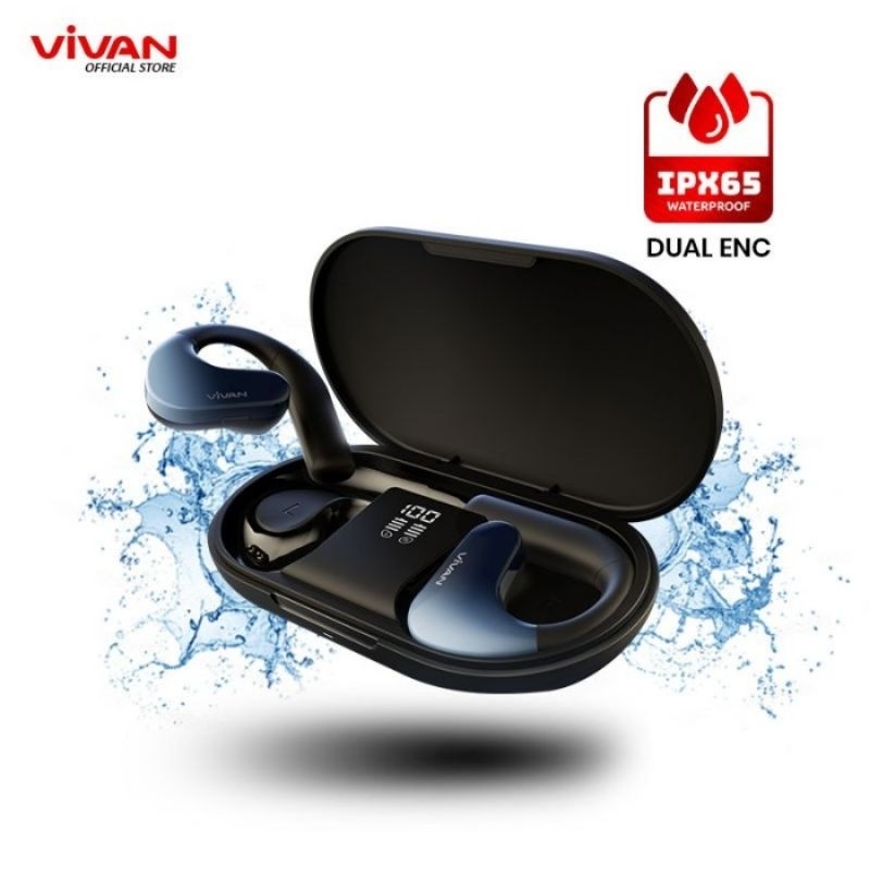 Jual Vivan Sport X Open Ear OWS ENC TWS Earphone Wireless Headset ...